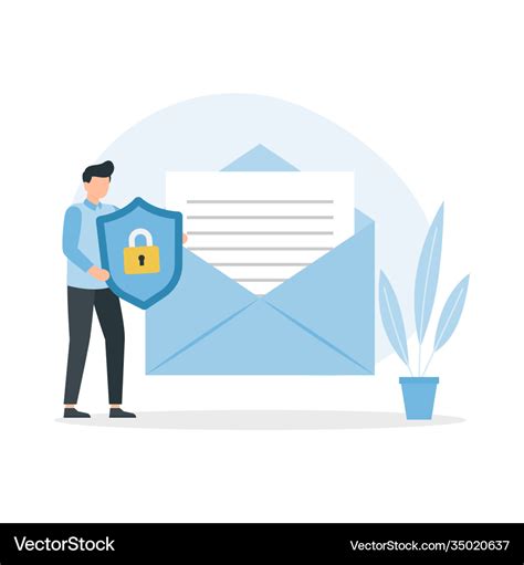 Concept Encryption Emails Internet Data Royalty Free Vector