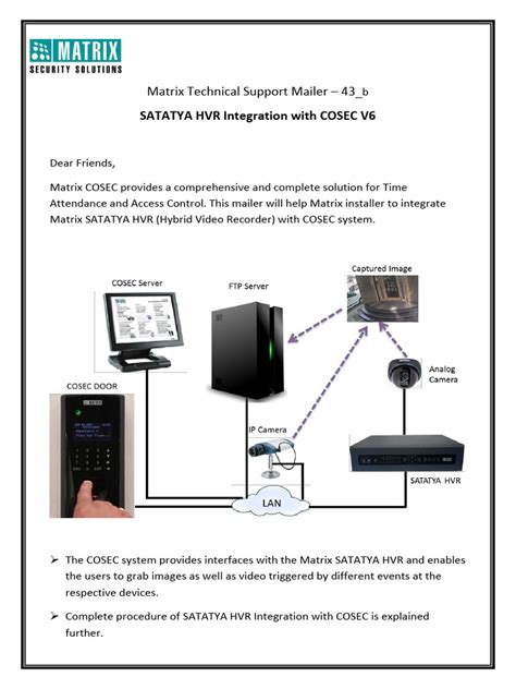Mtsm 43g Cosec V6 Integration With Satatya Hvr Pdf File Transfer Protocol Ip Address