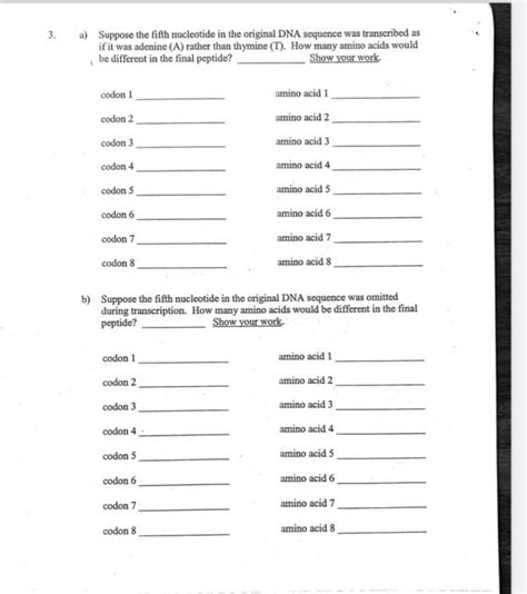 Solved Period Directions Date 1 Transcribe The Dna