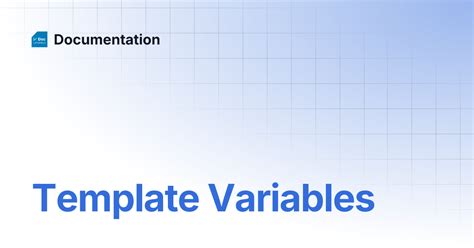 Template Variables Documentation