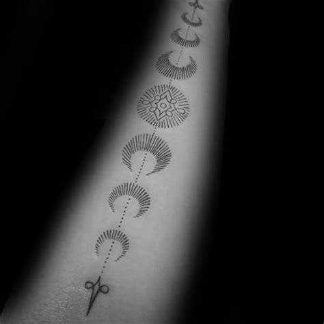 Moon Phases Tattoo Designs For Men Illuminated Ideas