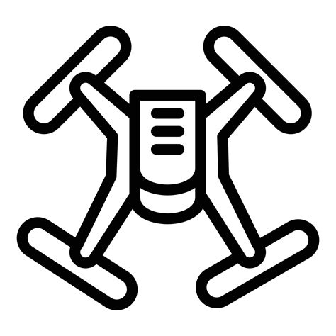 Drone Icon Outline Style 14294377 Vector Art At Vecteezy