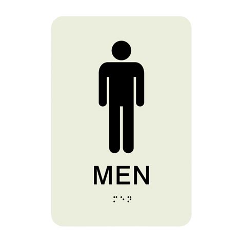 Mens Restroom Signs Ada Accessible Bathroom Signage