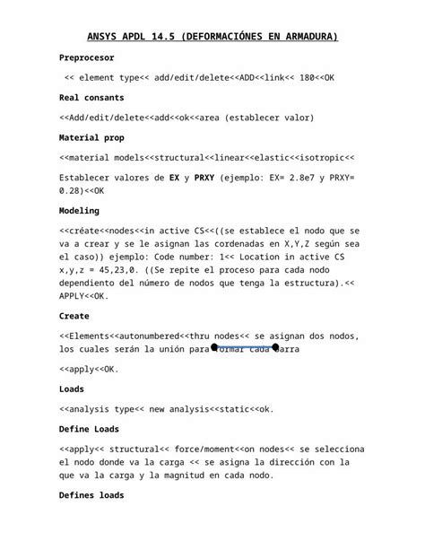 Docx Ansys Apdl 145 Steps Dokumentips