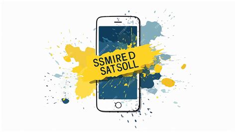 Grainy Textured Mobile Sales Report Icon Overlay Premium Ai Generated