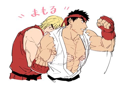 Ryu And Ken Masters Street Fighter Drawn By Yuiofire Danbooru