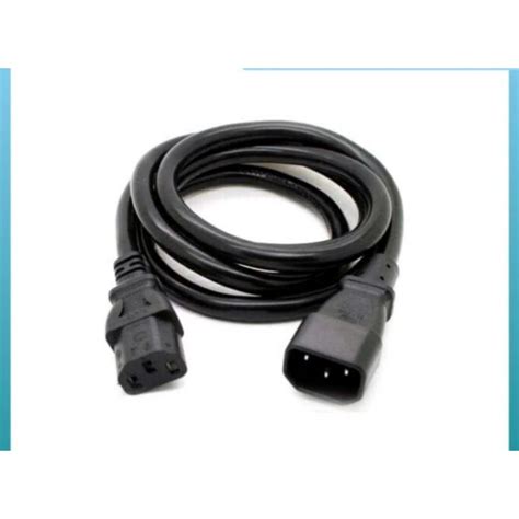 Jual KABEL POWER CPU MONITOR 3 PIN MALE FEMALE 1 5 METER 3x1mm SERABUT TEMBAGA Shopee Indonesia