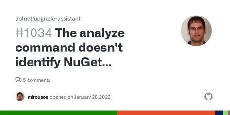 The Analyze Command Doesnt Identify Nuget Packages That Need Updated