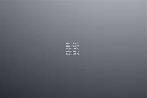 System Temperature Monitor Rainmeter Skin