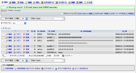 Phpmyadminで入力した日本語がutf8に設定しているのに文字化けしてしまう