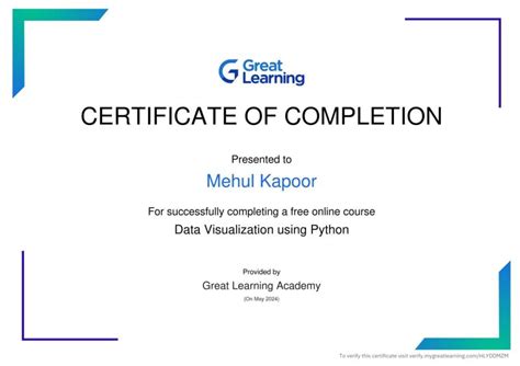Mehul Kapoor On Linkedin Greatlearningacademy Programming Python Glacertificate
