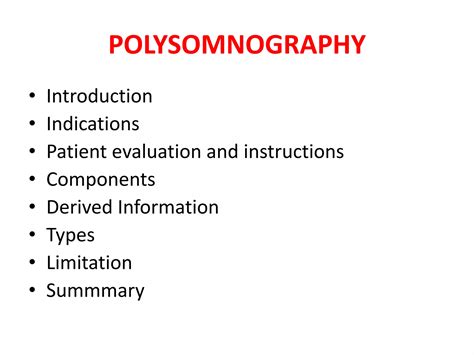 POLYSOMNOGRAPHY EEG ACTIVATION METHODS PPTX