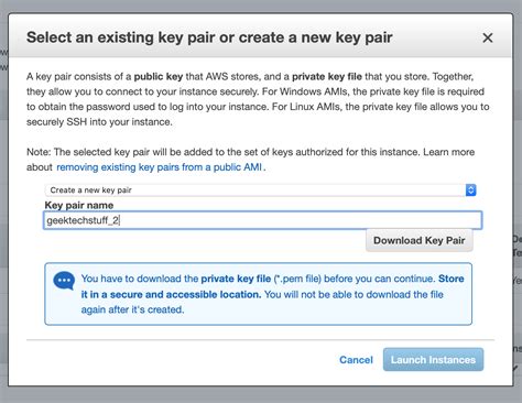 Launching A Virtual Instance Via Web Console Aws Geektechstuff