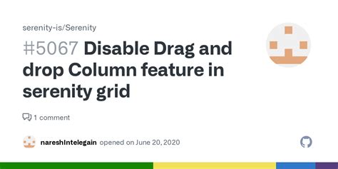 Disable Drag And Drop Column Feature In Serenity Grid · Issue 5067 · Serenity Isserenity · Github