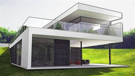 КАК ПОСТРОИТЬ РЕАЛИСТИЧНЫЙ ДОМ Красивый ХАЙ ТЕК и Modern в Minecraft Youtube