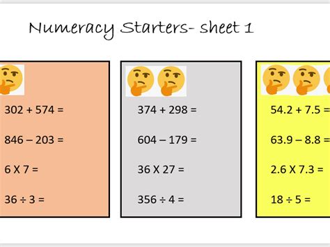40 Sets Of Arithmetic Numeracy Starters Morning Work Year 5 And 6 Answers 4 Operations Sats