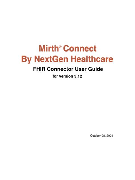 Fhir Connector User Guide 3 12 Pdf Postgre Sql Json