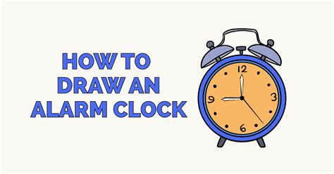 How To Draw An Alarm Clock Really Easy Drawing Tutorial