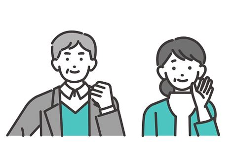 간단한 시니어 커플 라인 그리기 벡터 일러스트 레이 션 소재 남성과 여성 유행 삶의 끝 노인에 대한 스톡 벡터 아트 및 기타 이미지 Istock