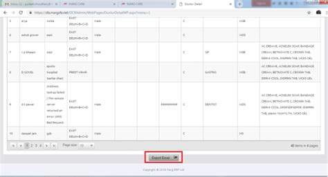 How To Export Active Doctor Detail In Excel From The Sfaxpert Software