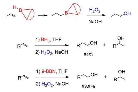 Hydroboration Oxidation 9 Bbn Imroves Regioselectivity Chemistry