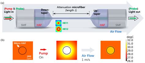 Dispersion Turning Attenuation Microfiber For Flowrate Sensing