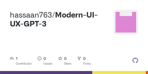 github hassaan763 modern ui ux gpt 3