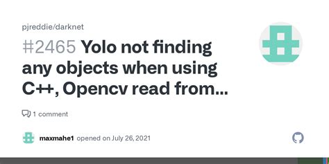 Yolo Not Finding Any Objects When Using C Opencv Read From Darknet · Issue 2465 · Pjreddie