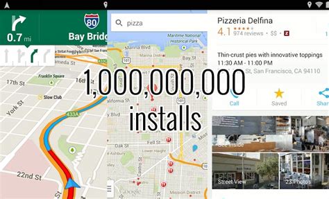 Google Maps For Android Now Has Over Billion Downloads