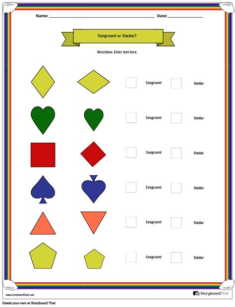 Printable Congruent Shapes Worksheets Geometry Templates Worksheets Library