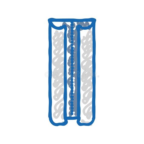 Bias Tape Dressmaking Fashion Icon Doodle Illustration Stock Bias Tape Dressmaking Fashion Icon Doodle Illustration Stock