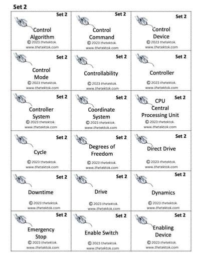 Robot Bingo By The Tek Tok Tpt