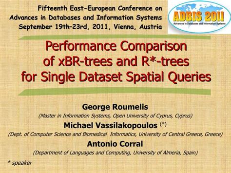 Ppt Performance Comparison Of Xbr Trees And R Trees For Single