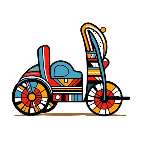 Rickshaw Art Vectors And Illustrations For Free Download Freepik