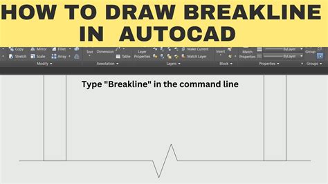 Breakline Command In AutoCAD AutoCAD Tutorial Breakline YouTube