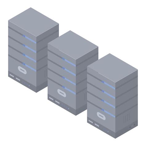 Server Rack Icon Isometric Style 15308324 Vector Art At Vecteezy