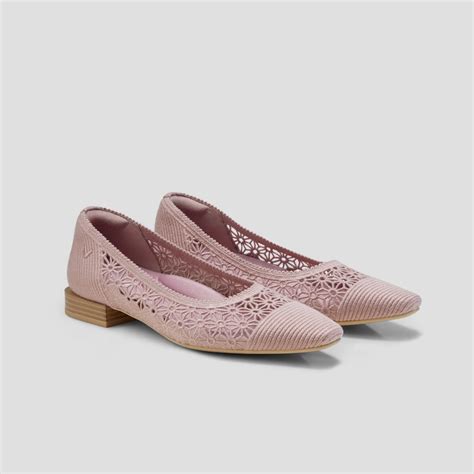 Maelyn Small Sqaure Toe Mesh Heels In Rose Woven Vivaia