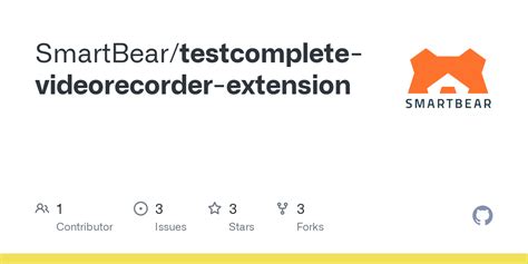 Github Smartbeartestcomplete Videorecorder Extension
