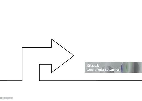 화살표 표시기 포인터 단일 연속 한 선 그리기 그래픽 방향 한 획 스케치 윤곽선 그리기 벡터 일러스트 레이 션 한붓그리기에 대한 스톡 벡터 아트 및 기타 이미지 Istock