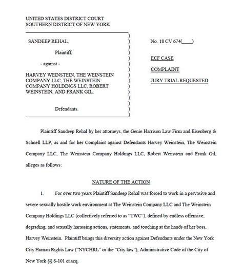 Harvey Weinsteins Ex Assistant Files Harassment Lawsuit Daily Mail