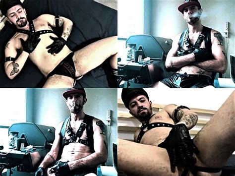 Man Smoke Archive Leather Stud And Otter 01a Ignoring Horny Otter