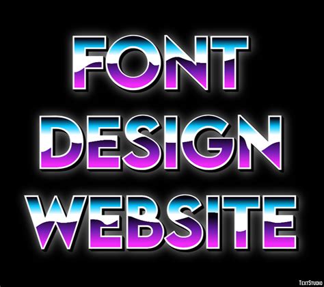 Font Design Website Text Effect And Logo Design Font