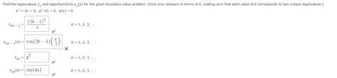 Find The Eigenvalues λn And Eigenfunctions Ynx For