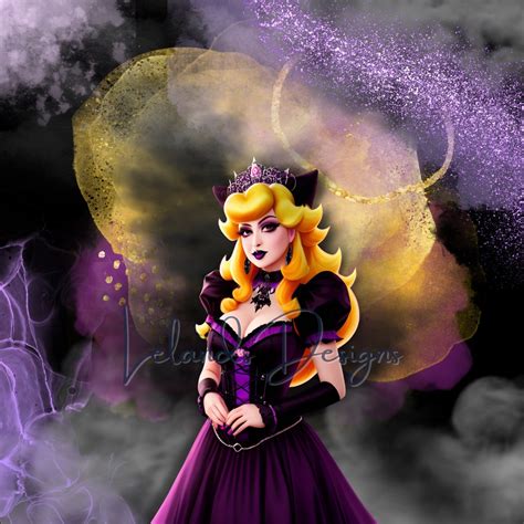 Dark Peach Png Princess Peach Fan Art Princess Peach Goth Clipart Gothic Digital Art