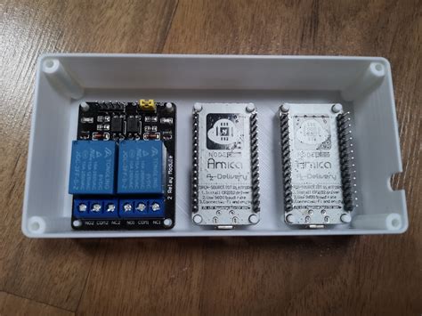 Case For NodeMCU Lua Amica With 2 Relay Module By Maddingamer Download Free STL Model