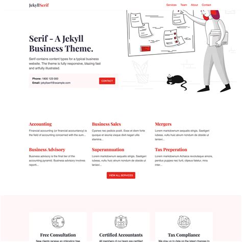 alternatives and detailed information of jekyll serif theme gitplanet