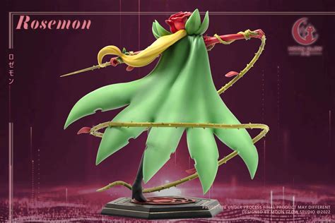 Scale Sexy Digimon Series Rosemon Rosemon Burst Mode Digimon Resin Statue Moon Glow