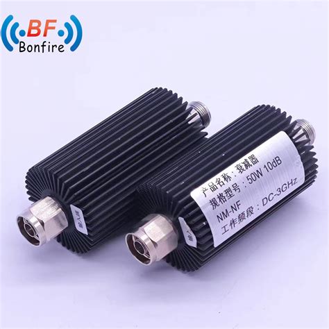 DB W RF Attenuator DC MHz With N Type Coaxial Connectors Passive Adjustable