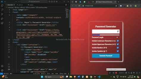 Mayur Thorve On Linkedin Javascript Jsprojects Techjourney Passwordgenerator