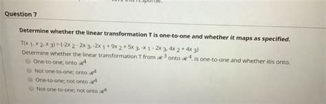 Solved Pulse Question Determine Whether The Linear Chegg Com